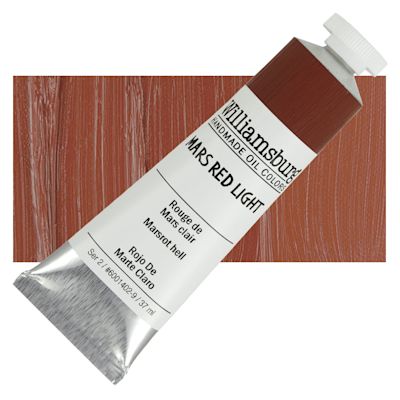 Williamsburg Handmade Oil Paint - Mars Red Light, 37 ml tube | BLICK ...