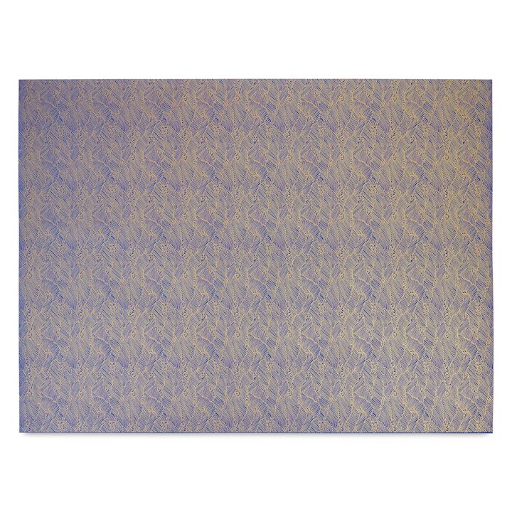Aitoh Japanese Decorative Paper - Waves, Blue/Gold, 25" x 19" | BLICK ...