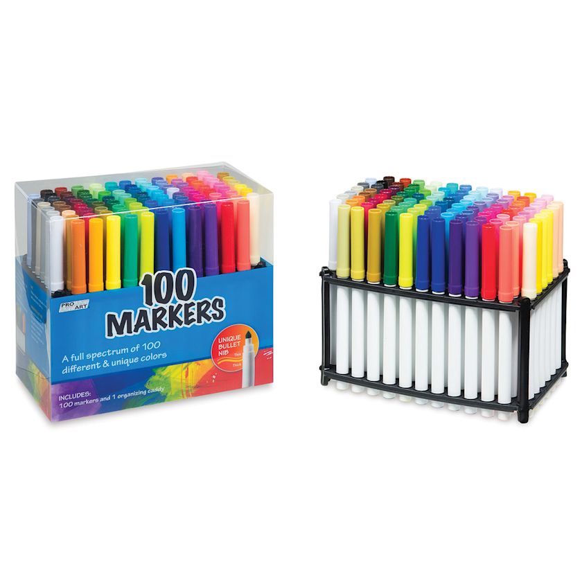 100-Color Marker Set | BLICK Art Materials