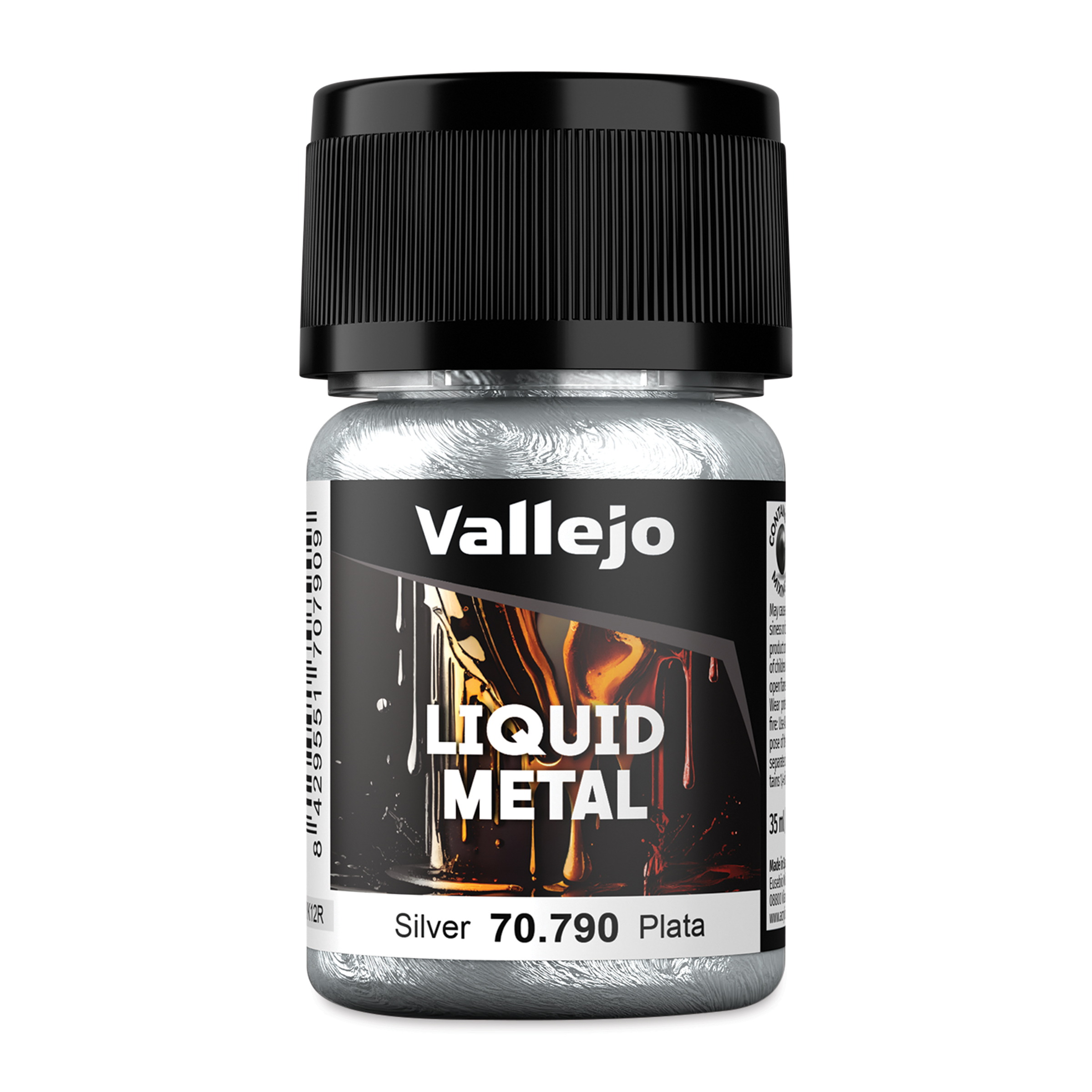 Vallejo Liquid Metal Alcohol Paint - Silver, 35 ml | BLICK Art Materials