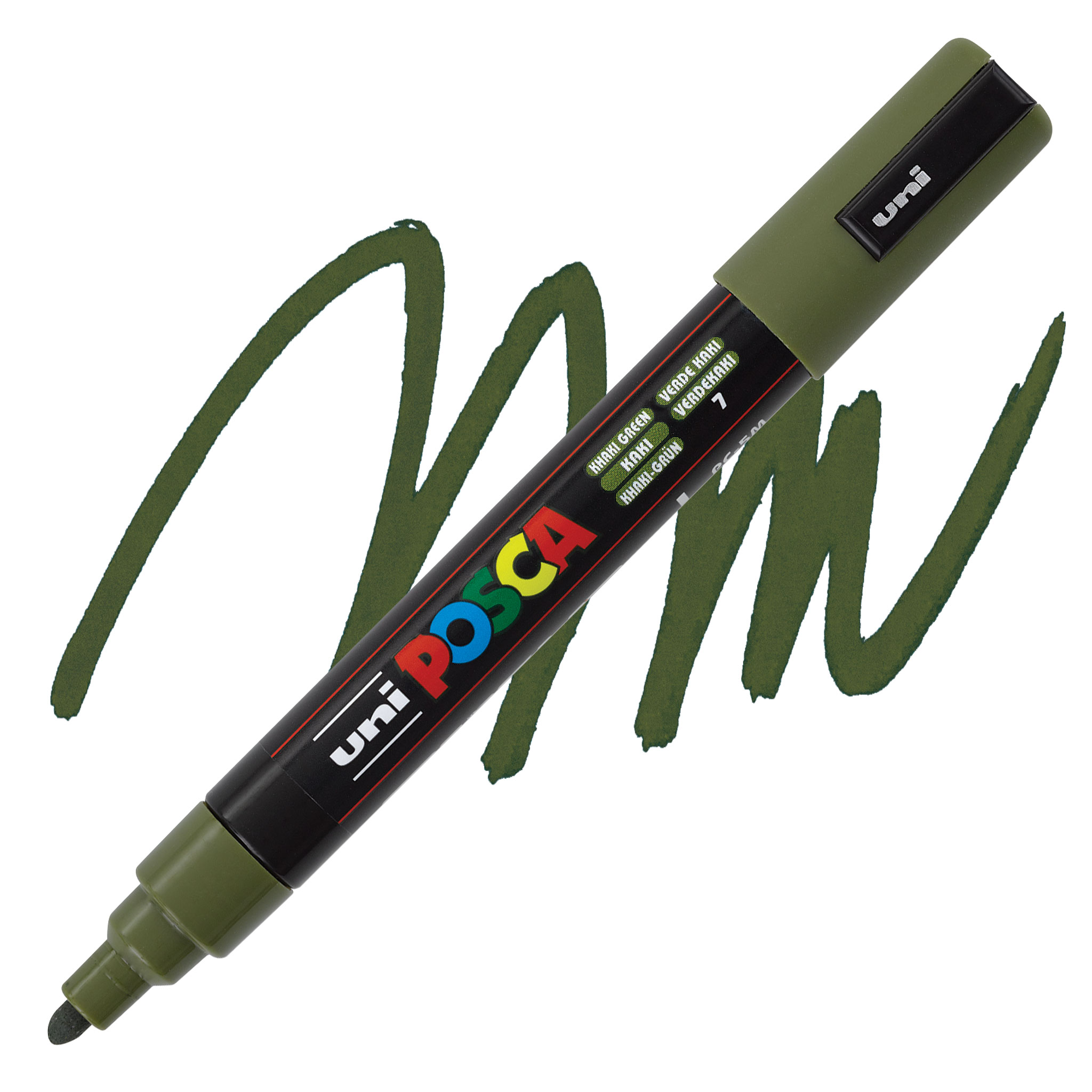 Uni Posca Paint Marker - Khaki Green, Bullet Tip, 2.5 mm | Utrecht Art ...