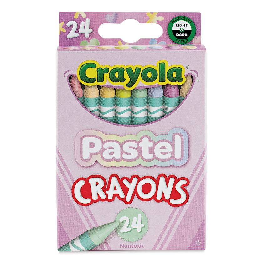 Crayola Crayons - Pastel, Set of 24 | BLICK Art Materials