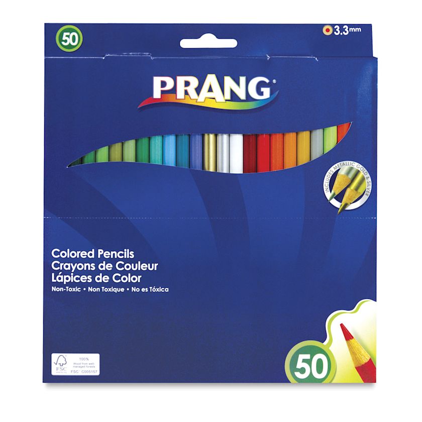Prang Colored Pencils - Assorted Colors, Set of 50 | BLICK Art Materials