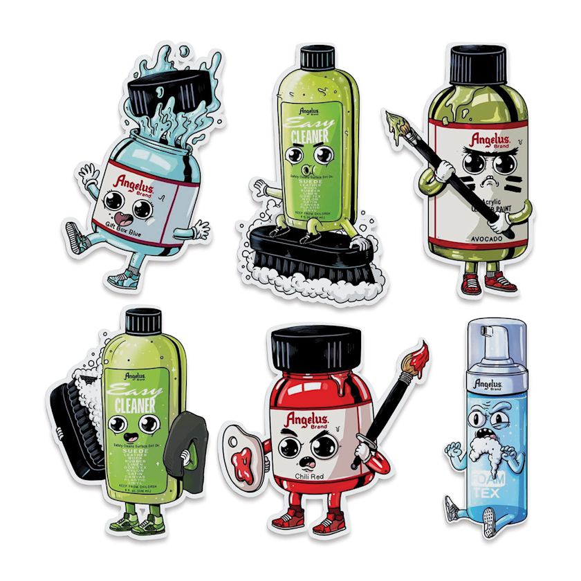 Angelus Sticker Packs, AlexMDC #1, Set of 6 | BLICK Art Materials