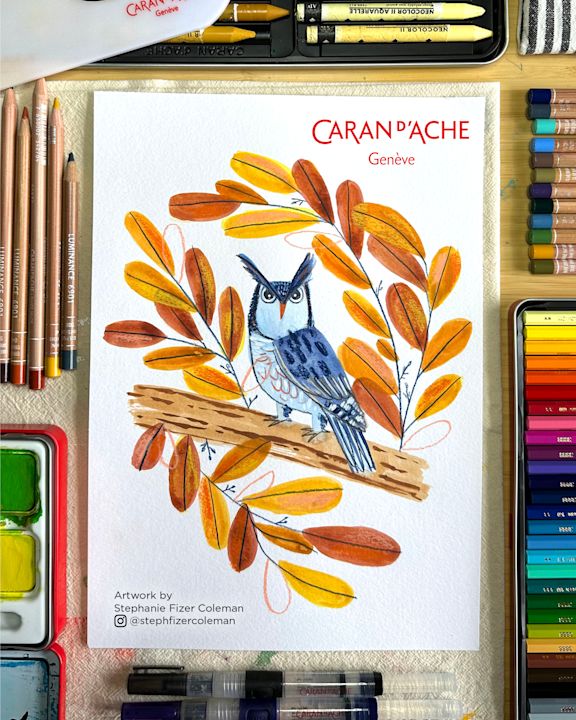 How to Paint an Autumn Owl with Stephanie Fizer Coleman and Caran d ...