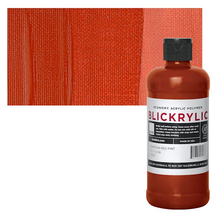 Blickrylic Student Acrylics - Venetian Red, Pint | BLICK Art Materials