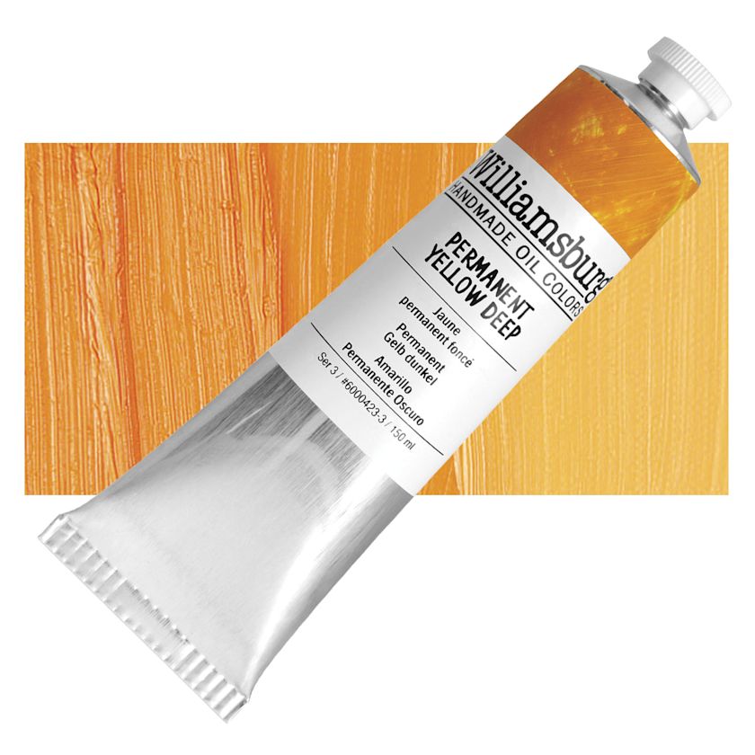 Williamsburg Handmade Oil Paint - Permanent Yellow Deep, 150 ml tube ...