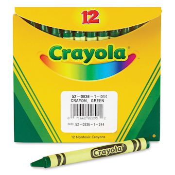 Crayola Crayons - Box of 12, Green | BLICK Art Materials