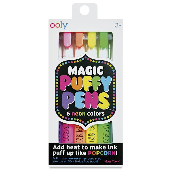 Ooly Magic Puffy Pen Set - Set of 6, Assorted | BLICK Art Materials