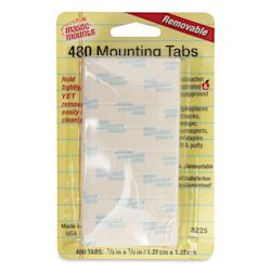 Removable Mounting Tabs - 1/2" x 1/2", Pkg of 480 | BLICK Art Materials
