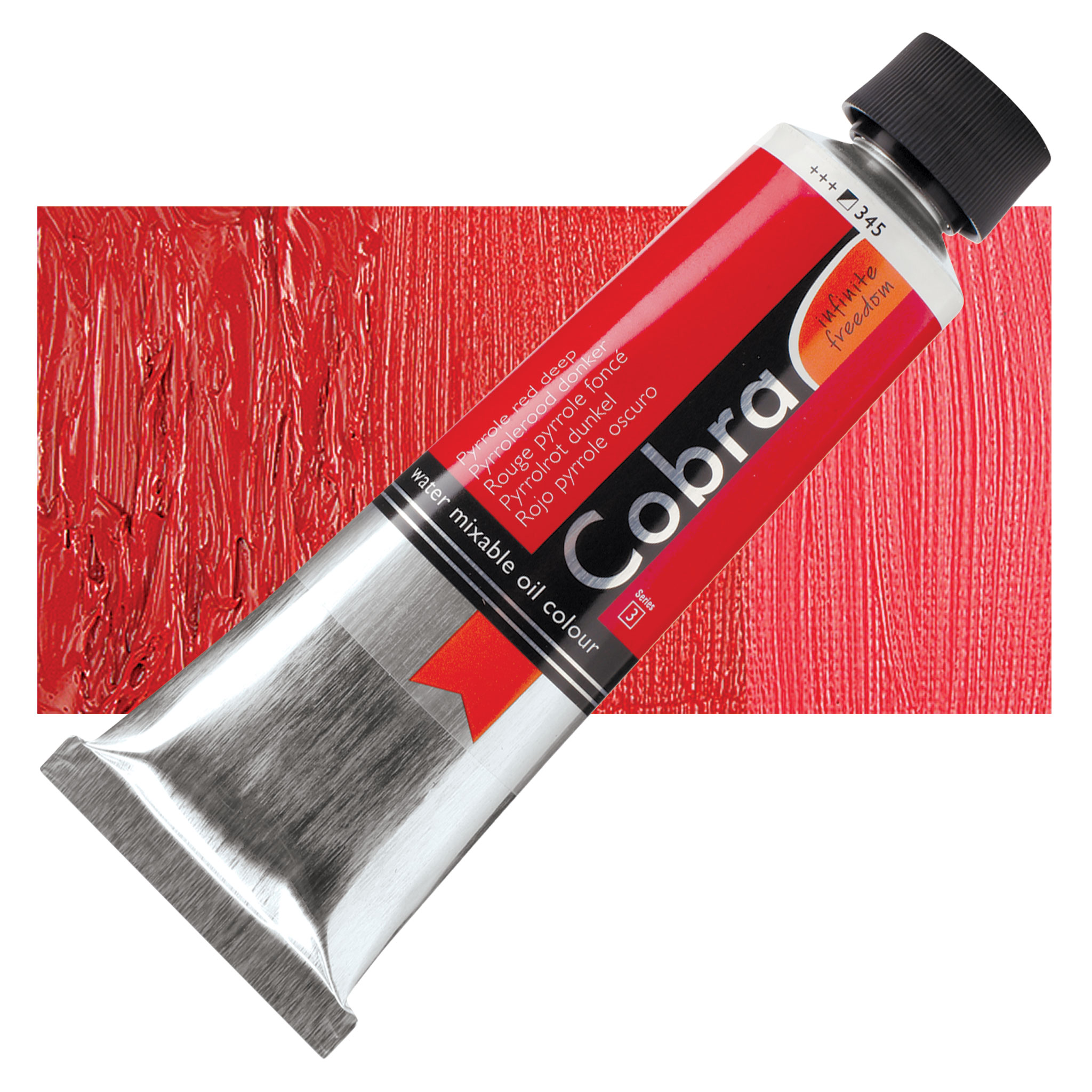 Cobra Artist Water Mixable Oil Paint - Pyrrole Red Deep, 150 ml tube ...