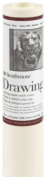 Strathmore 400 Series Smooth Surface Drawing Paper Roll - 42" x 10 yds ...