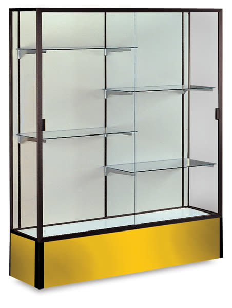 Waddell Spirit Series Display Case - 72" x 48" x 16", Dark Bronze ...