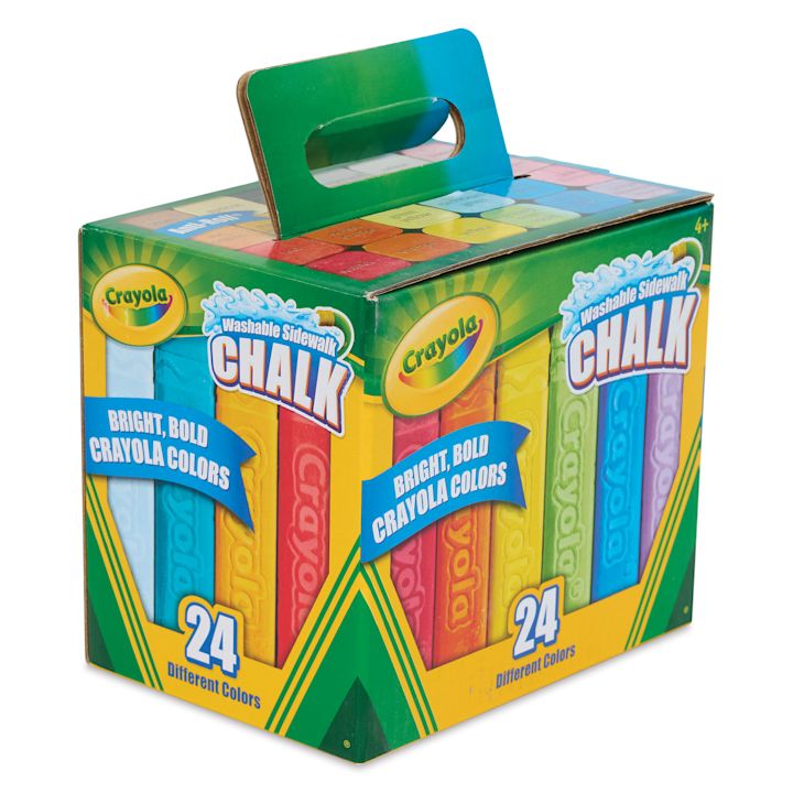 Crayola Washable Sidewalk Chalk - Assorted Colors, Set of 24 | BLICK ...