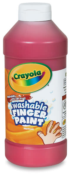 Crayola Washable Fingerpaint - Red, 16 oz bottle | BLICK Art Materials