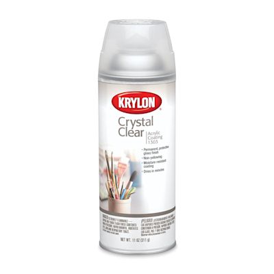 Krylon Crystal Clear Acrylic Coating - 11 oz, Spray | BLICK Art Materials