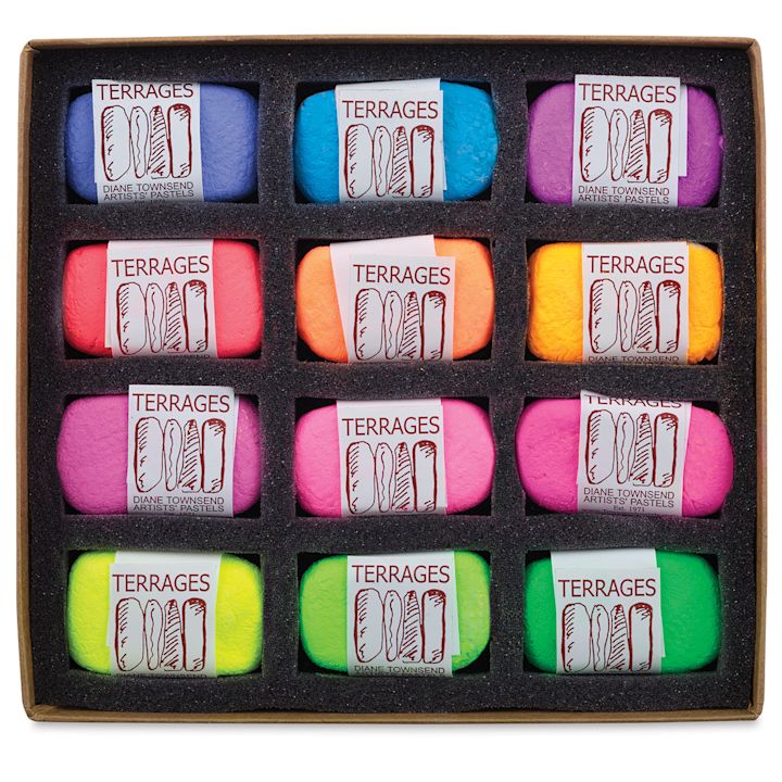 Townsend Terrages Pastel Set - Fluorescent Colors, Set of 12 | BLICK ...