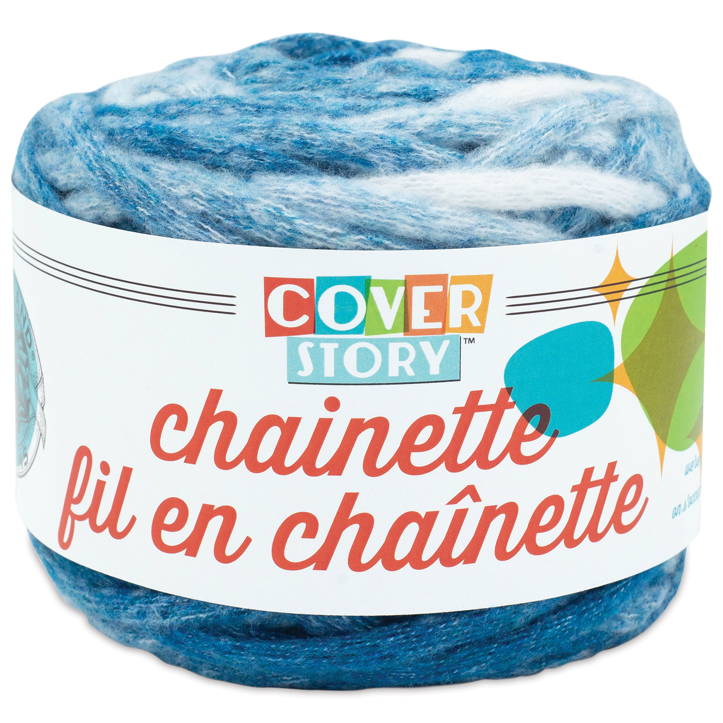 Lion Brand Cover Story Chainette Yarn - Teal, 68 yards | BLICK Art ...