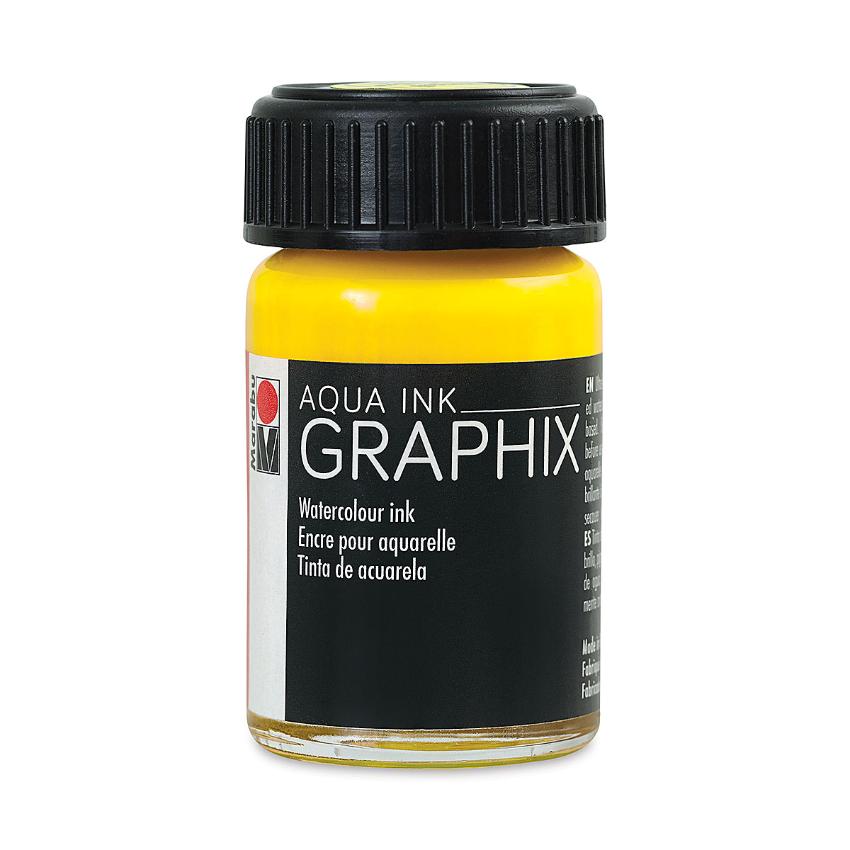 Marabu Graphix Aqua Ink - Sunshine Yellow, 15 ml | BLICK Art Materials
