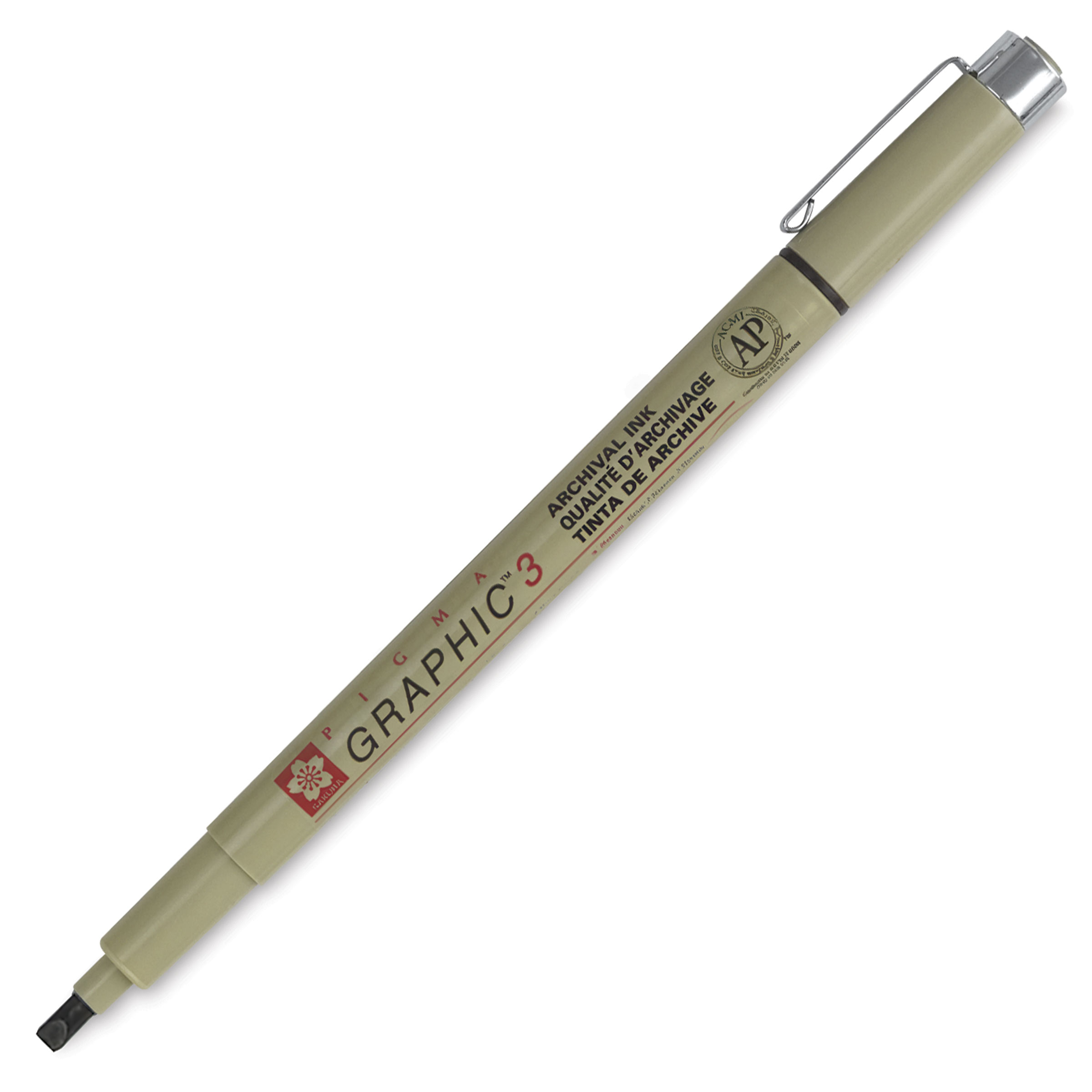 Sakura Pigma Graphic Pen - Black, 3 mm | BLICK Art Materials