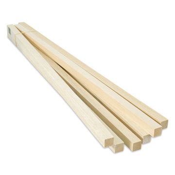 Bud Nosen Balsa Wood Sticks - 1" x 1" x 36", Pkg of 6 | BLICK Art Materials