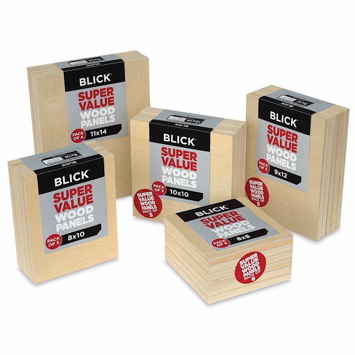 Blick Super Value Wood Panel Packs | BLICK Art Materials