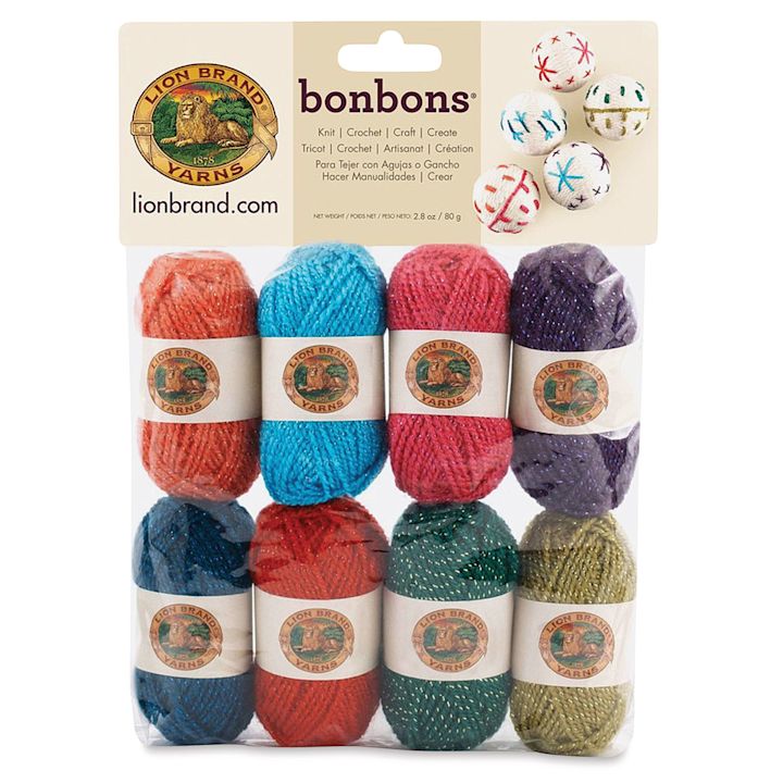 Lion Brand Bonbons Yarn - Celebrate, Package of 8 | BLICK Art Materials