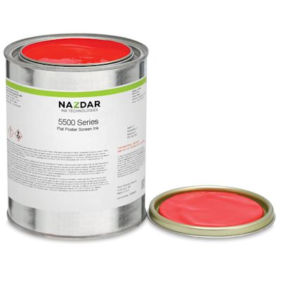 Nazdar 5500 Series Flat Poster Screen Ink - Fire Red, Gallon | BLICK ...