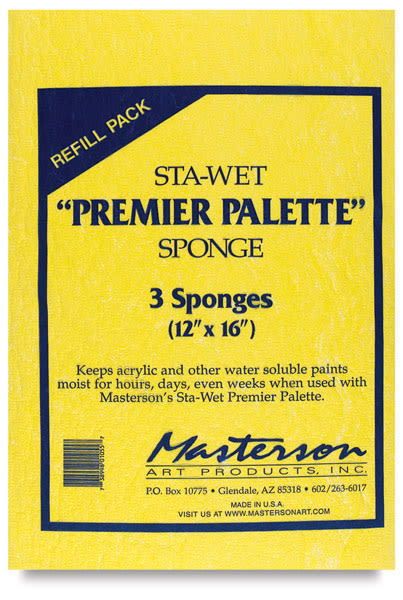 Masterson Sponge Insert Pack - 16" x 12", Pkg of 3 | BLICK Art Materials