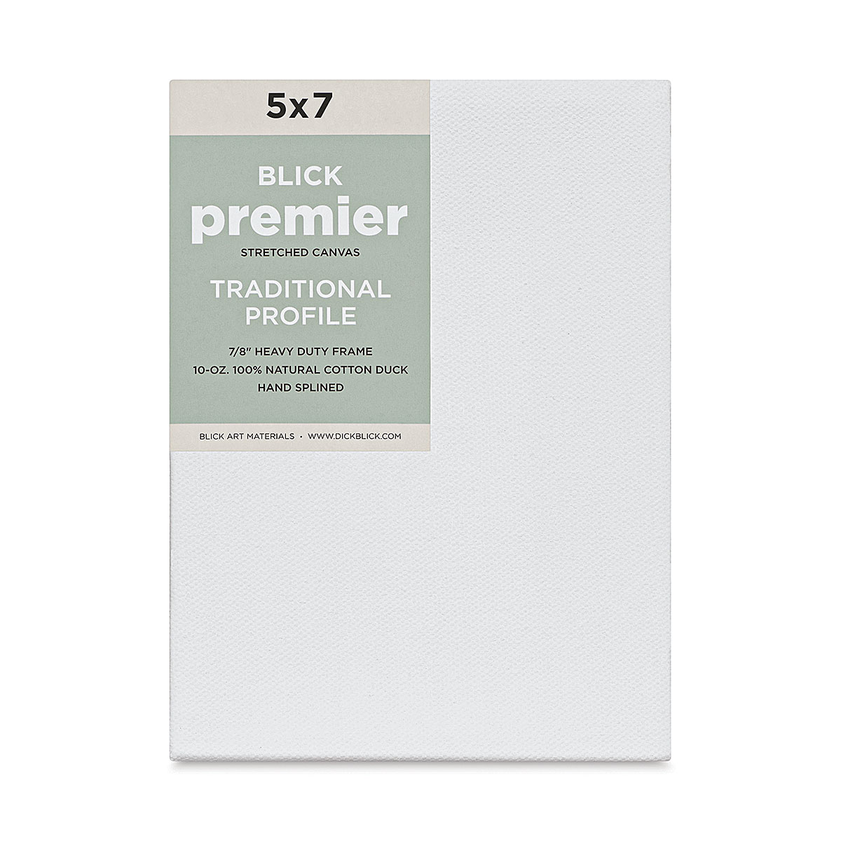 Blick Premier Stretched Cotton Canvas - Traditional Profile, Splined, 5 ...