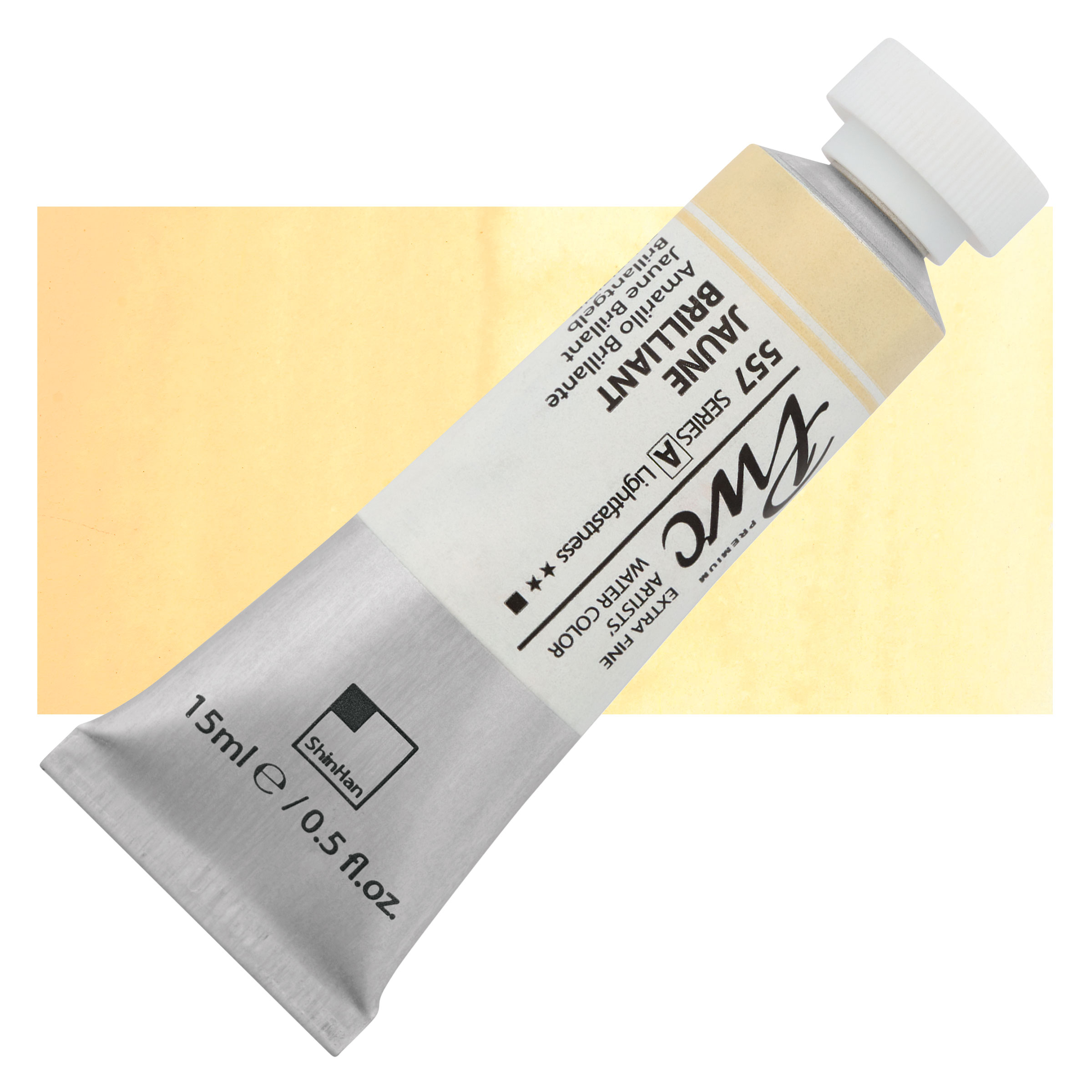 PWC Extra Fine Professional Watercolor - Jaune Brilliant 1, 15 ml, Tube | BLICK Art Materials
