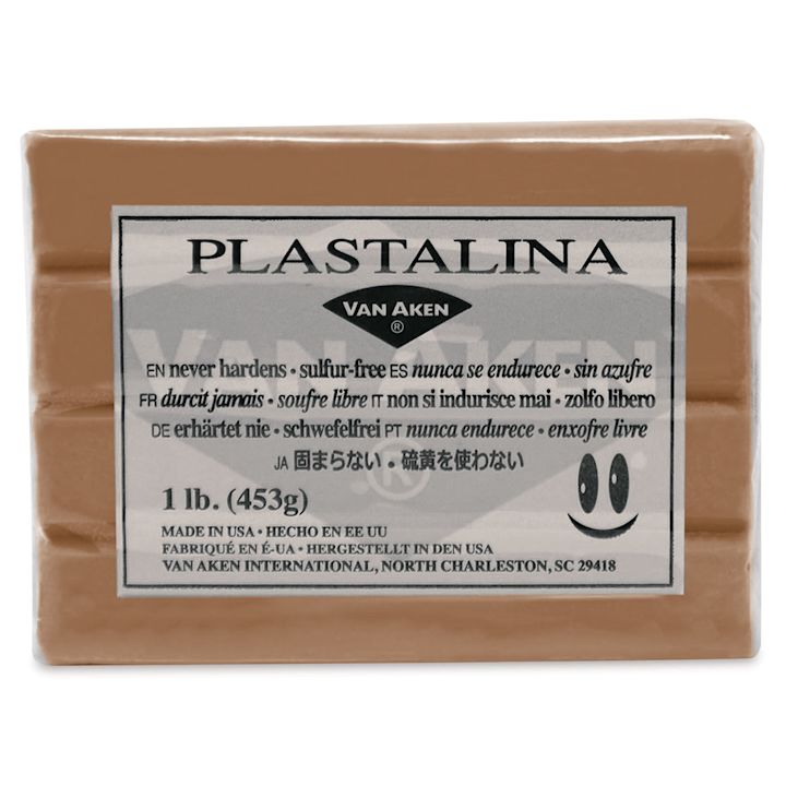 Van Aken Plastalina Modeling Clay - 1 lb, Brown | BLICK Art Materials