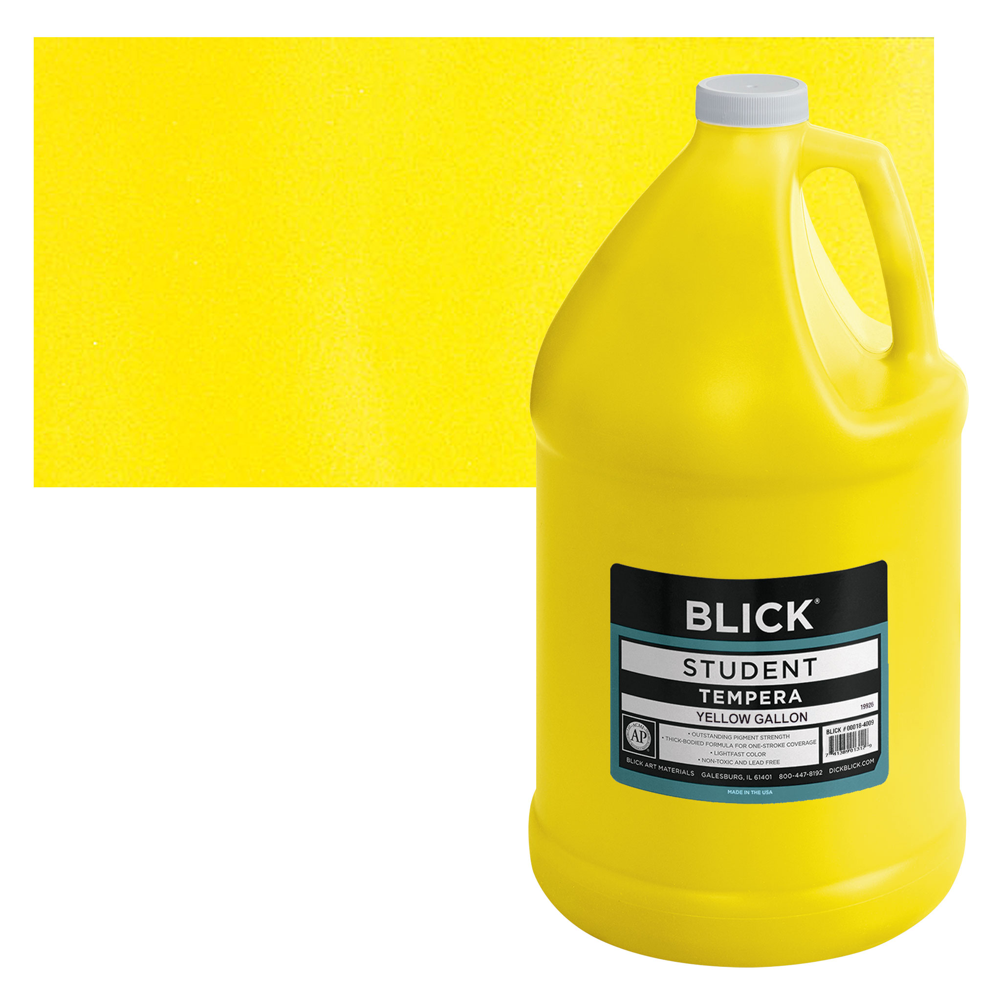 Blick Student Grade Tempera - Yellow, Gallon| Utrecht Art Supplies