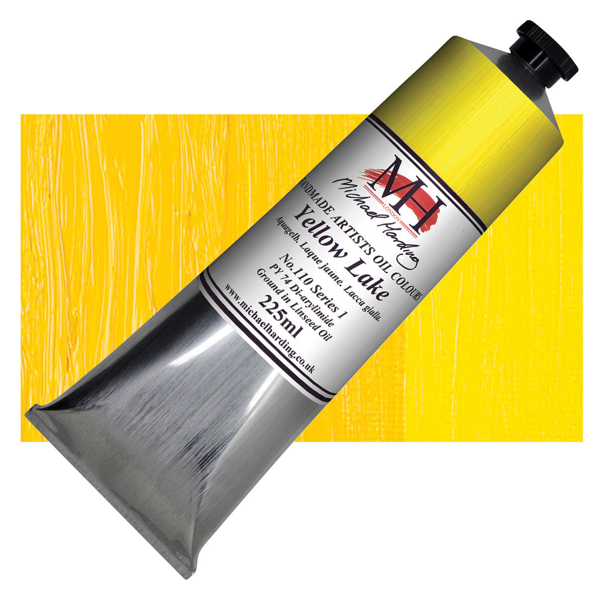 Michael Harding Artists Oil Color - Yellow Lake, 225 ml tube | BLICK ...
