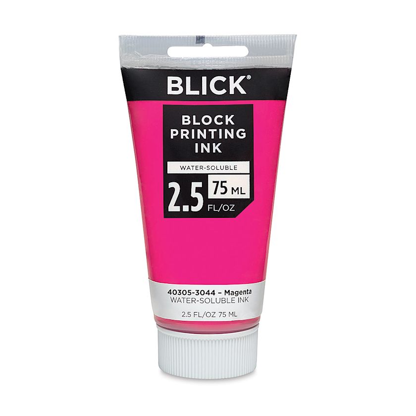 Blick Water-Soluble Block Printing Ink - Magenta, 2.5 oz Tube | BLICK ...