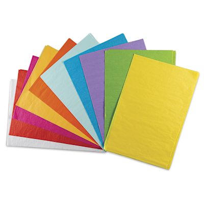 Blick Colored Tissue Assortment - 12" x 18", Assortment of 10 Colors ...