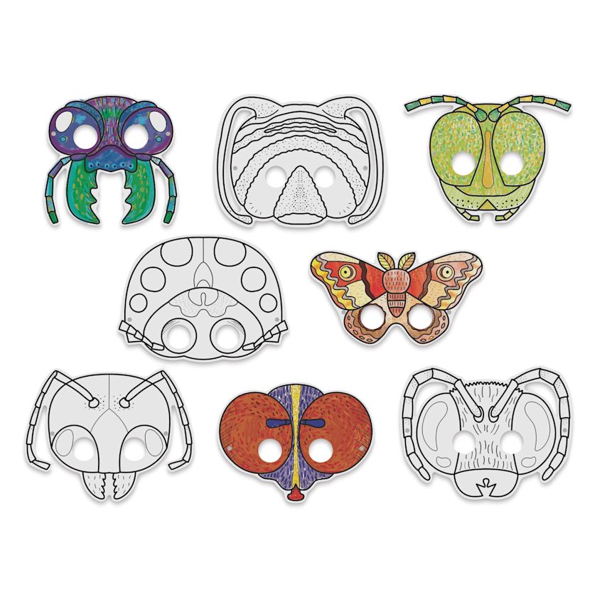 Roylco Insect Masks - Pkg of 24 | BLICK Art Materials