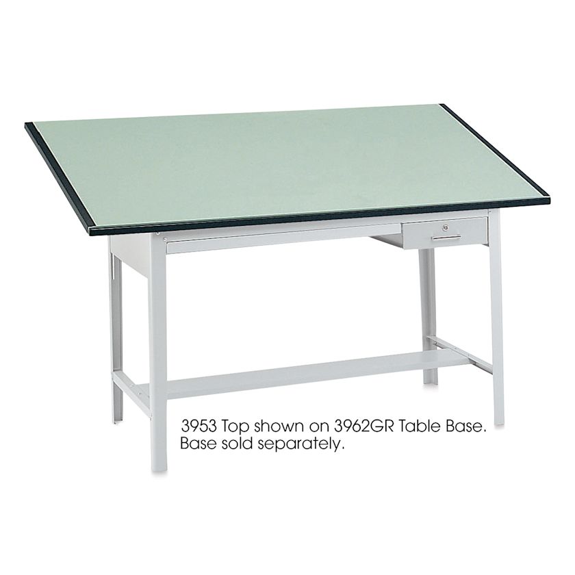 Safco Professional Drafting Table - 37-1/2" x 72", Light Green, Top ...