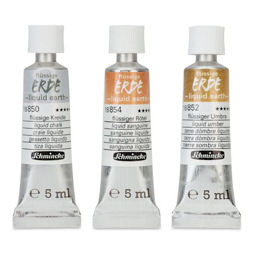 Schmincke Liquid Earth Watercolor Tubes and Set | BLICK Art Materials