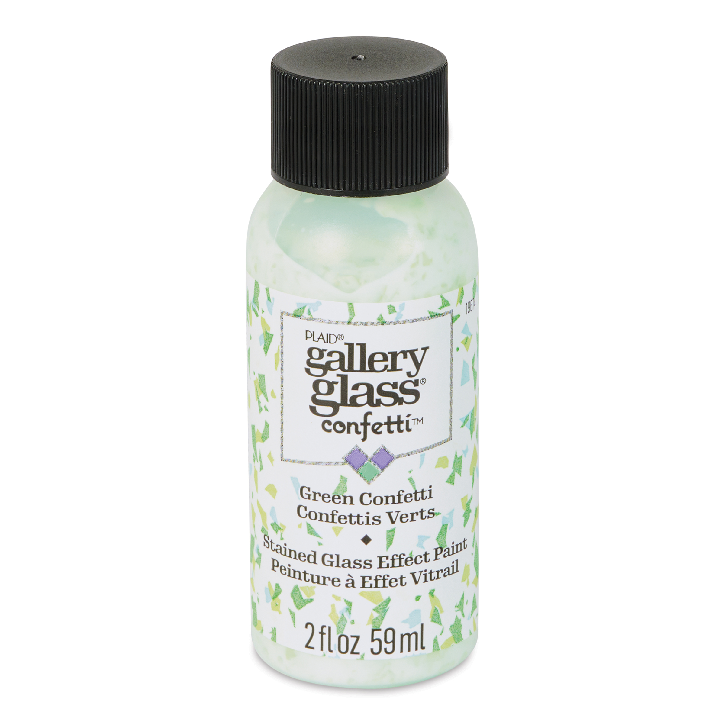Gallery Glass Stained Glass Confetti Paint - Green, 2 oz | BLICK Art ...