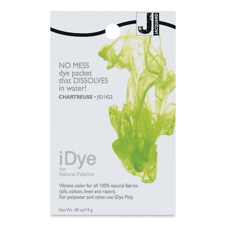 Jacquard iDye - Chartreuse, Natural Fabrics, 14 g packet | BLICK Art ...
