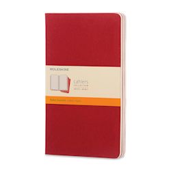 Moleskine Cahier Notebooks - 8-1/4" x 5", Lined, Red, Pkg of 3 | BLICK ...