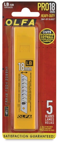Olfa Heavy-Duty Snap-Off Blade Pack | BLICK Art Materials