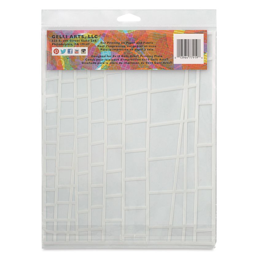 Gelli Arts Stencil - Ladder, 8-1/2" x 10-1/2" | BLICK Art Materials