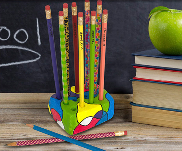 Decorated Pencils and Holder - Project Idea | BLICK Art Materials