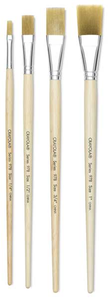 Crayola Nylon Easel Brushes | BLICK Art Materials