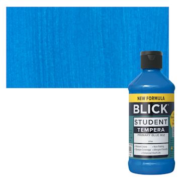 Blick Student Tempera Paint - Primary Blue, 8 oz bottle | BLICK Art ...