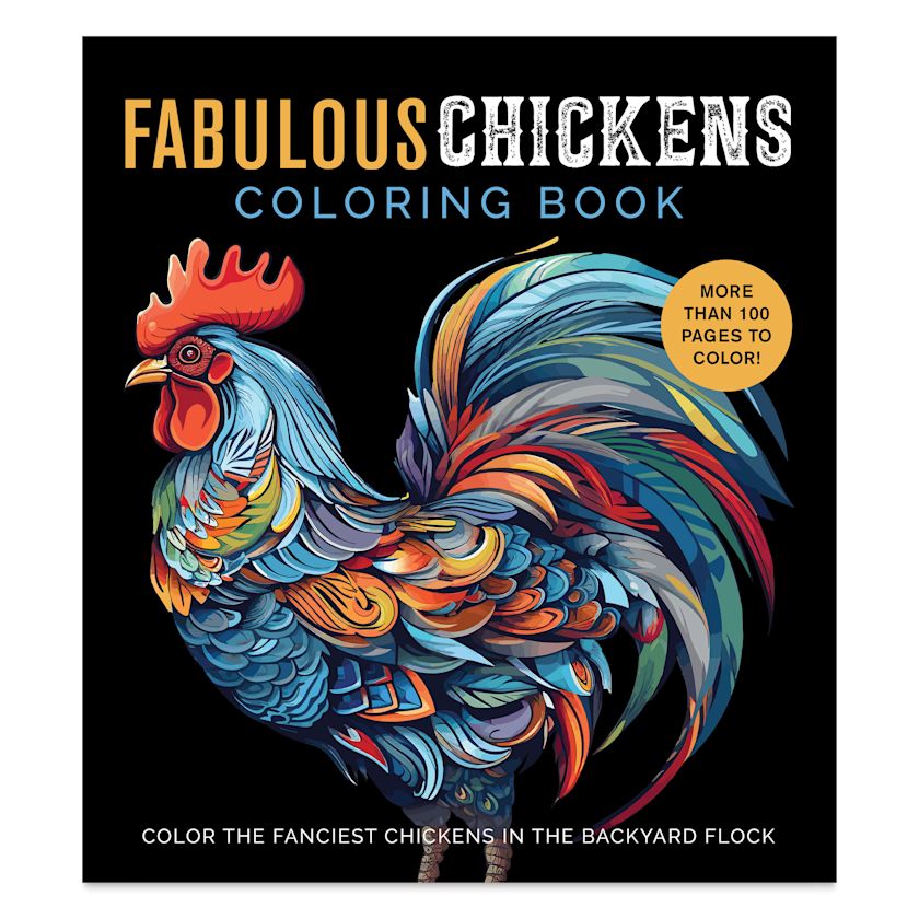 Fabulous Chickens Coloring Book | BLICK Art Materials