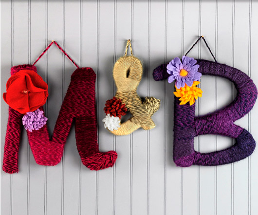 Yarn Letters - Project Idea | BLICK Art Materials