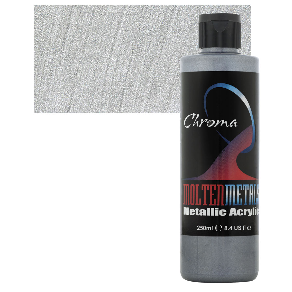 Chroma Molten Metals Acrylics - Purgare Silver | BLICK Art Materials